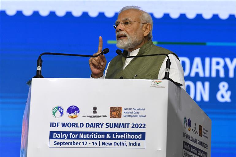 Pm Inaugurates International Dairy Federation World Dairy Summit 2022