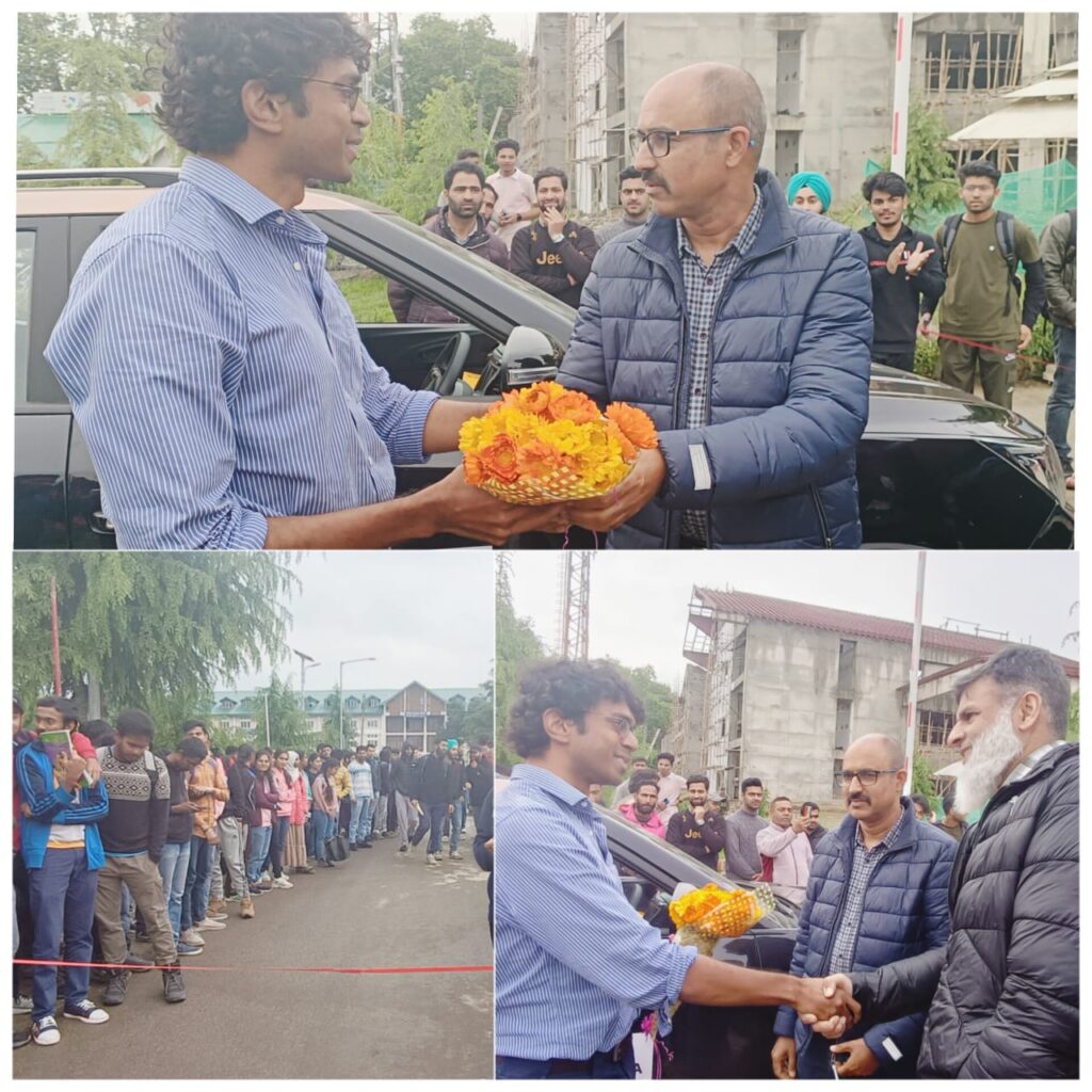 NIT Srinagar organises grand reception for Sushil Reddy, who concludes ...