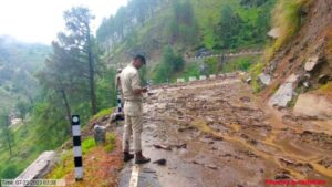 Cloudburst washes away road stretch in Doda | Asian Mail