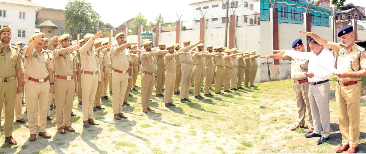 Panch Pran pledge ceremony “Meri Maati Mera Desh” organized at APHQ J&K ...
