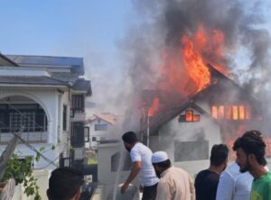 Residential house damaged in fire mishap in Rajbagh | Asian Mail