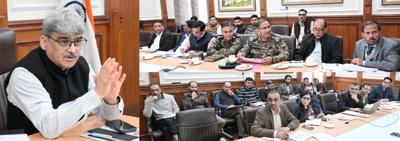CS Dulloo reviews progress of major highways and tunnels across J&K ...