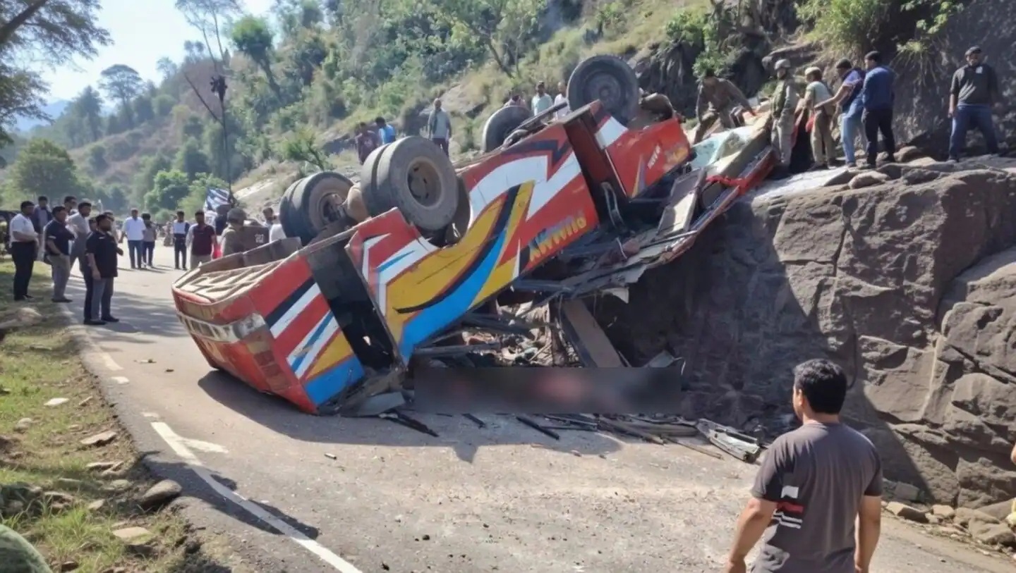 19 dead, several injured after bus skids off road in Udhampur,PM Modi ...